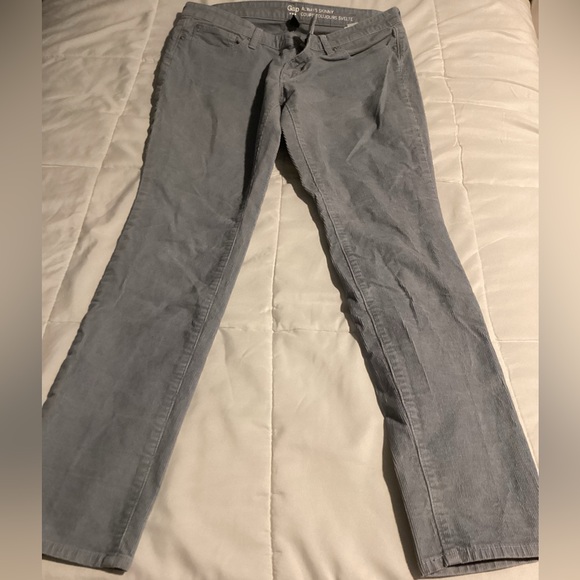 GAP | Pants & Jumpsuits | Gap Skinny Light Blue Corduroy Stretch Pants ...